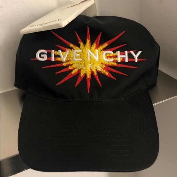 Givenchy | Accessories | Authentic Givenchy Sun Flames Black Orange New Snapback Dior Valentino ...
